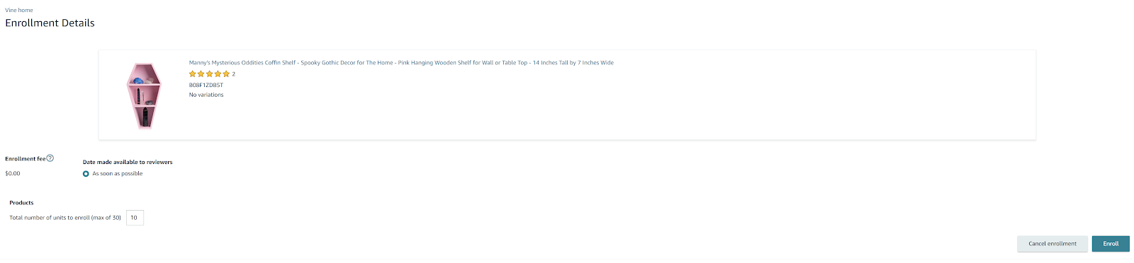 อธิบายโปรแกรม Amazon Vine - CabSeo